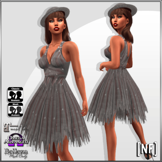Second Life Marketplace - [NF] Brendy Dress - Omega Maitreya Belleza BoM